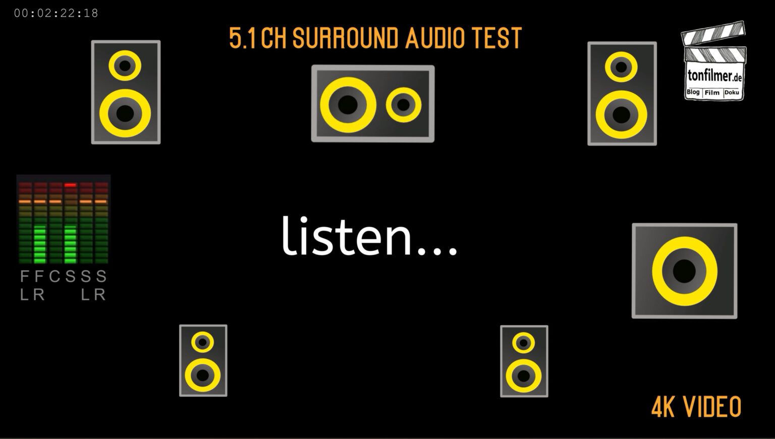 5.1 Surround Sound Test - Download kostenlos - Tonfilmer.de